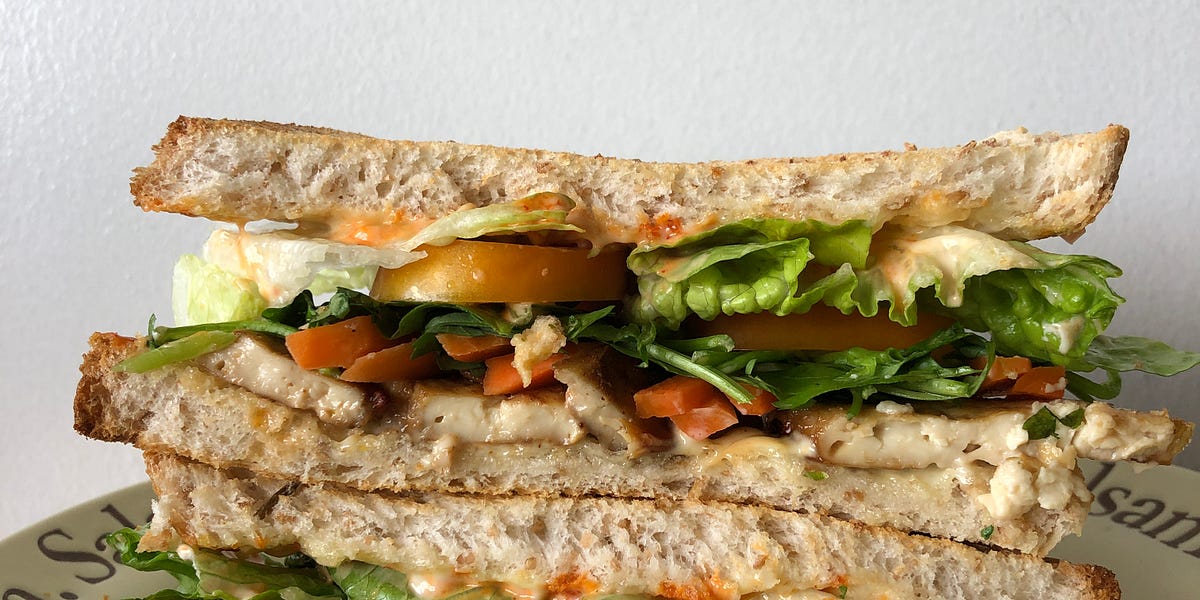 tofu belongs in a sandwich - by Chiara Cui - rough age