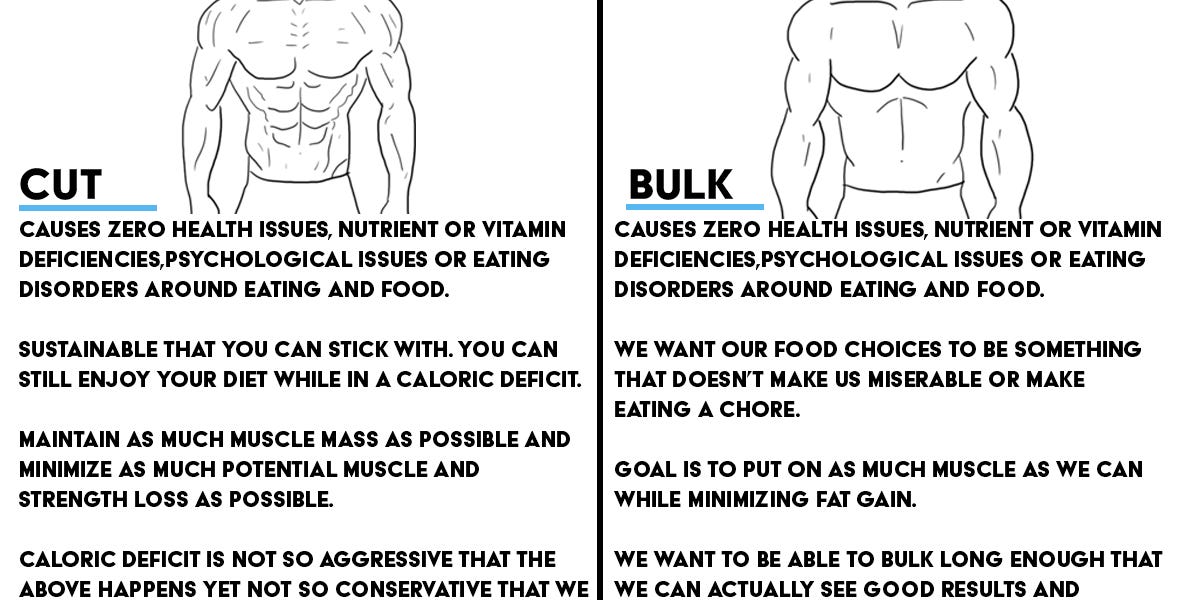 Demystifying Cutting & Bulking - by BowTiedOx