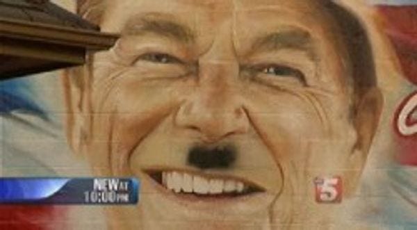 Ronald Reagan Spotted Sporting Hitler Mustache In Tennessee