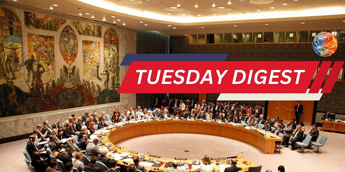 United Nations Ceasefire Resolution + Recent Headlines