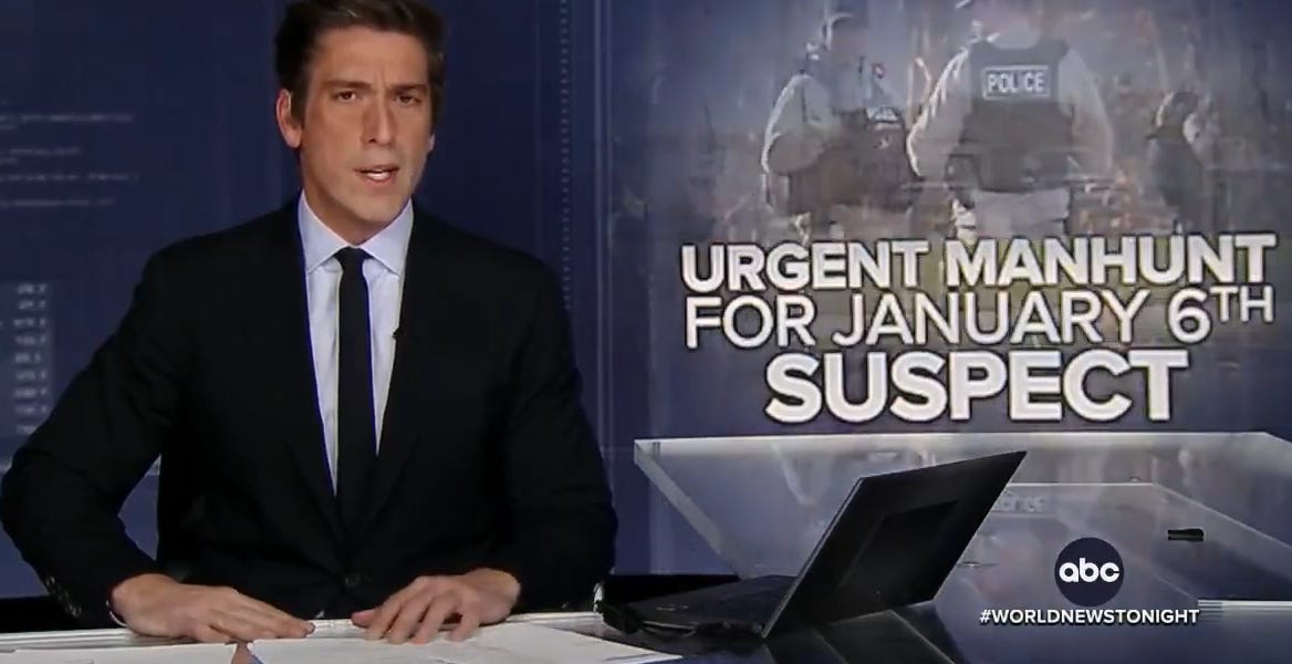 Televised FBI Manhunt Demonstrates Ongoing Pursuit of J6 Protesters