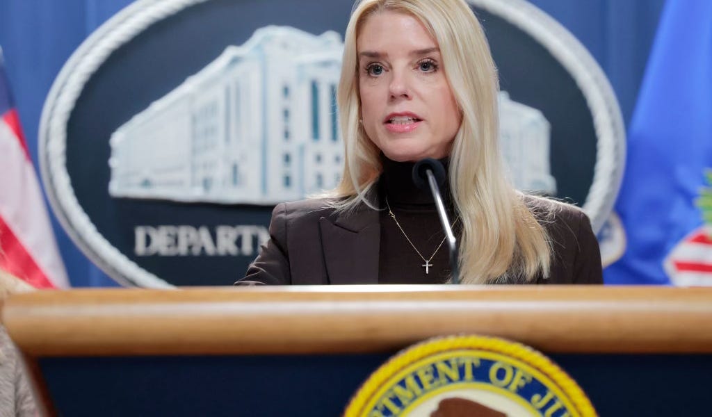 Comments - Will Pam Bondi Go to Prison? - by Andy Borowitz