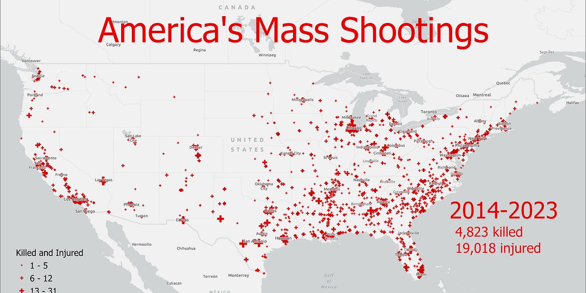 America's Mass Shootings, mapped