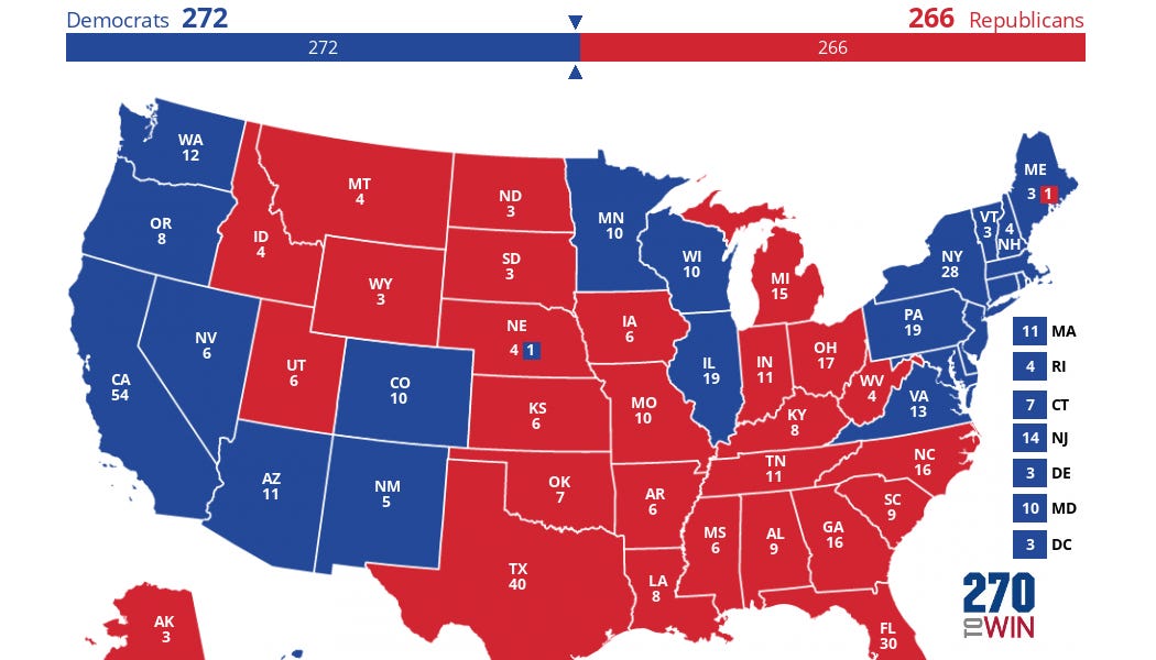 A tour of the 7½ key swing states - by Nate Silver