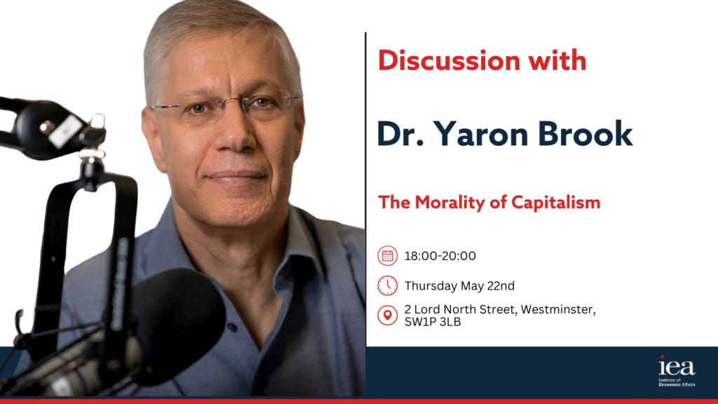 EVENT: Dr. Yaron Brook on the Morality of Capitalism