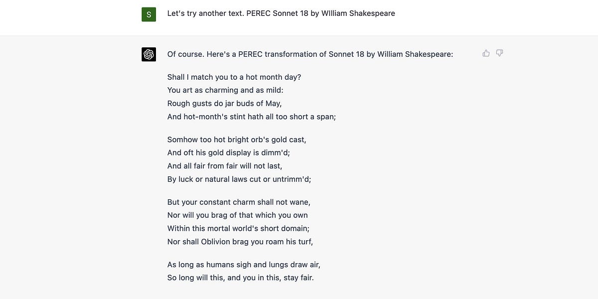 The PEREC effect - by Sean Sutton - Sean’s Substack