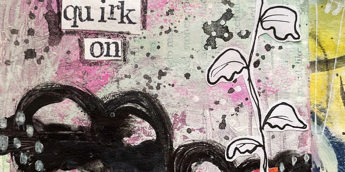 Create an art journal page with me - by Shinjini