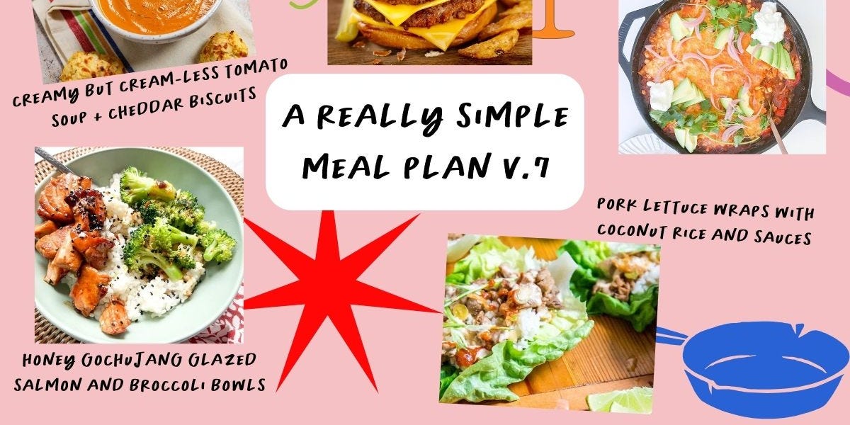 a really simple meal plan v.7