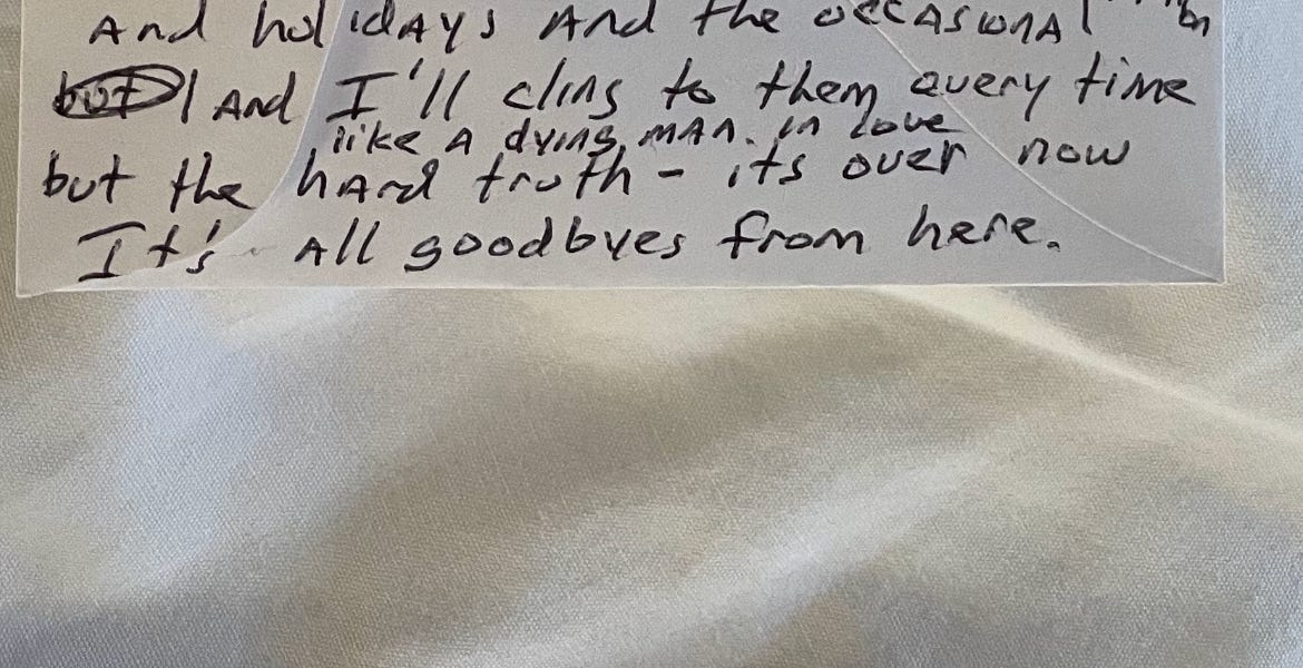 It's All Goodbyes from Here - by JD Walt - jdwalt.com