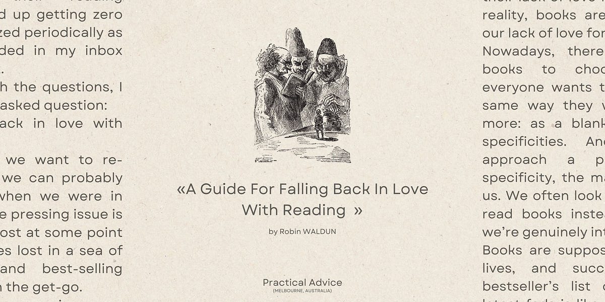 A Guide For Falling Back In Love With Reading