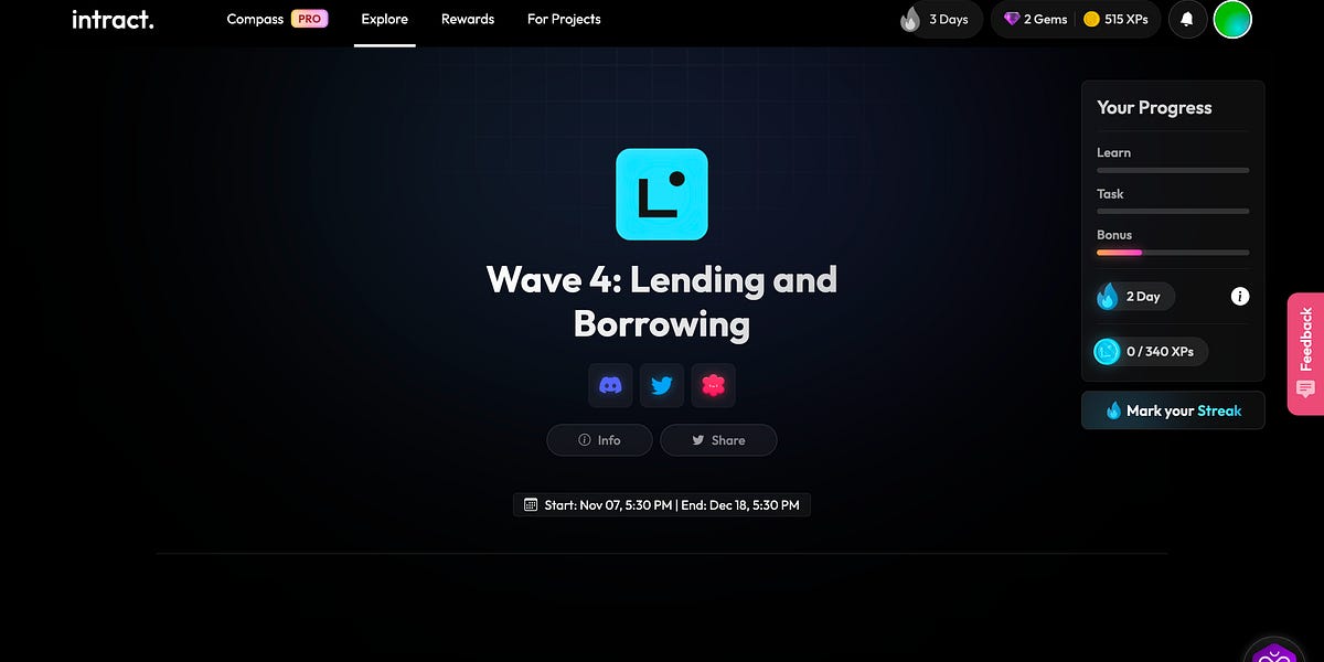 Wave 4 of the Linea Defi Voyage on Intract