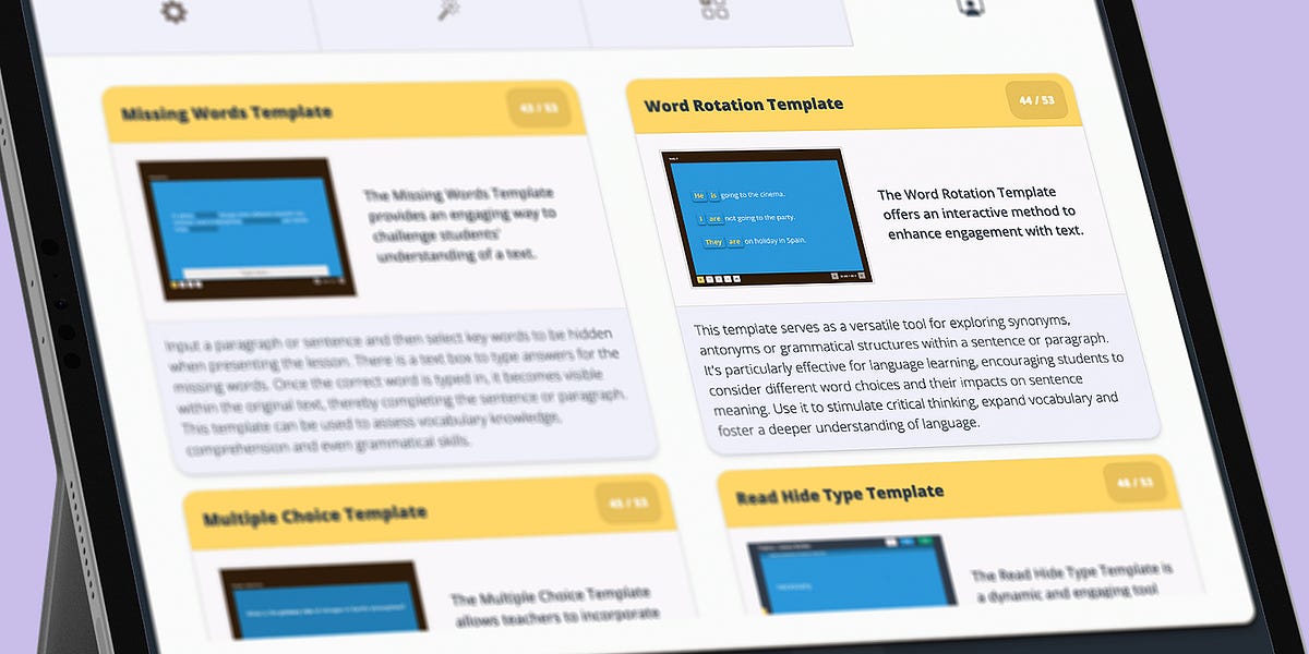Introducing the Word Rotation Template!