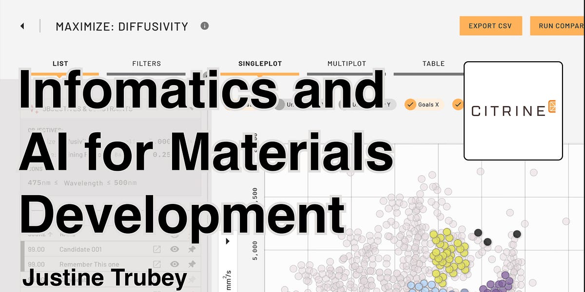 Citrine Platform & Informatics & AI for Materials Development