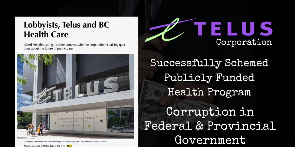 Telus Corp's Schemes BC Health Care System: