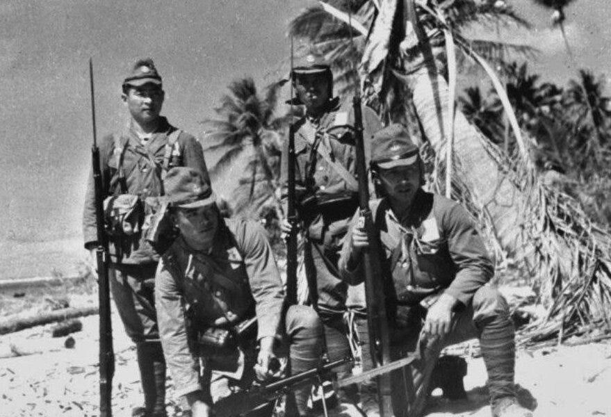 Japanese troops starve as they retreat