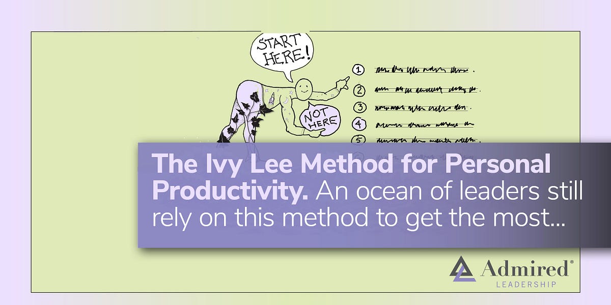 The Ivy Lee Method for Personal Productivity