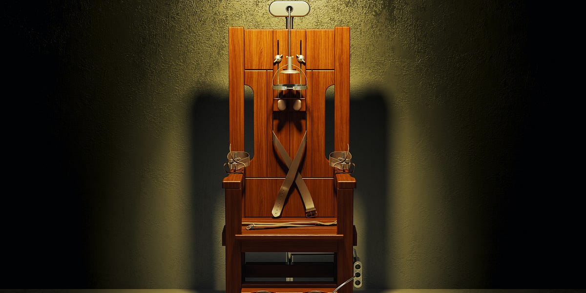 The Electric Chair and Thomas Edison - by Tony McMahon