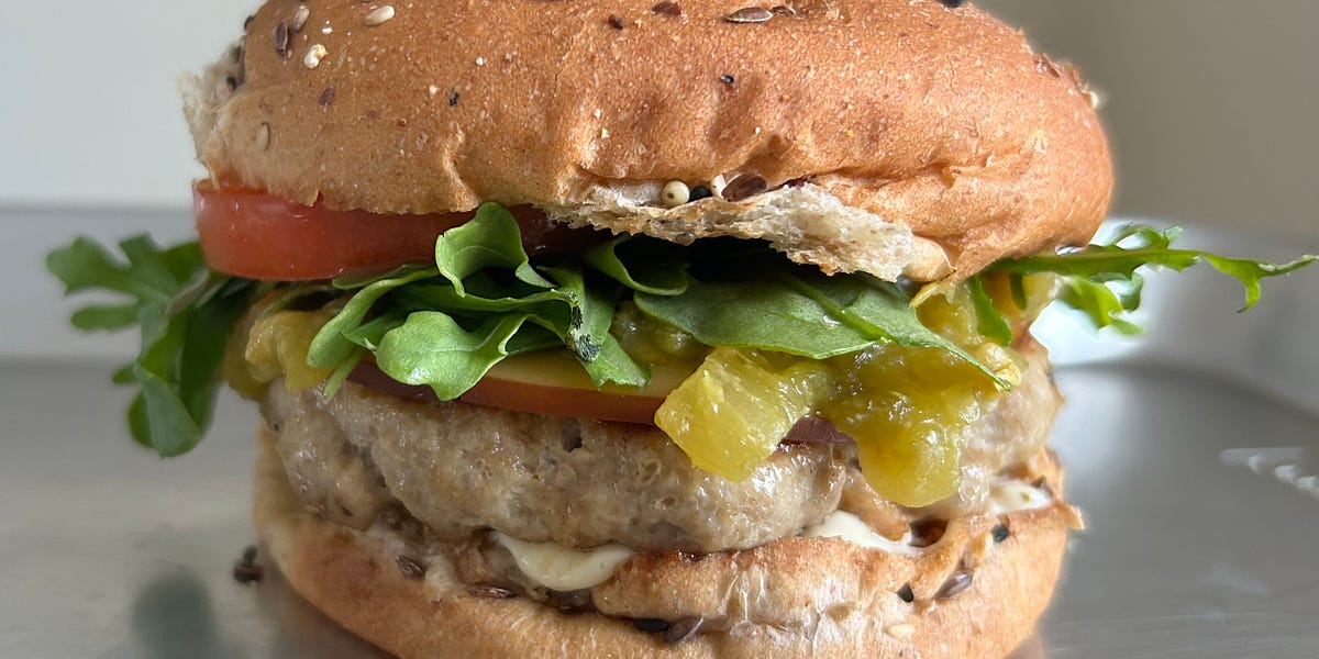 Green Chile Turkey Burger - by Marcus Matkins