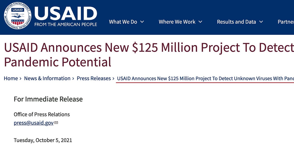USAID sponsors program to go find the next pandemic virus and fiddle ...
