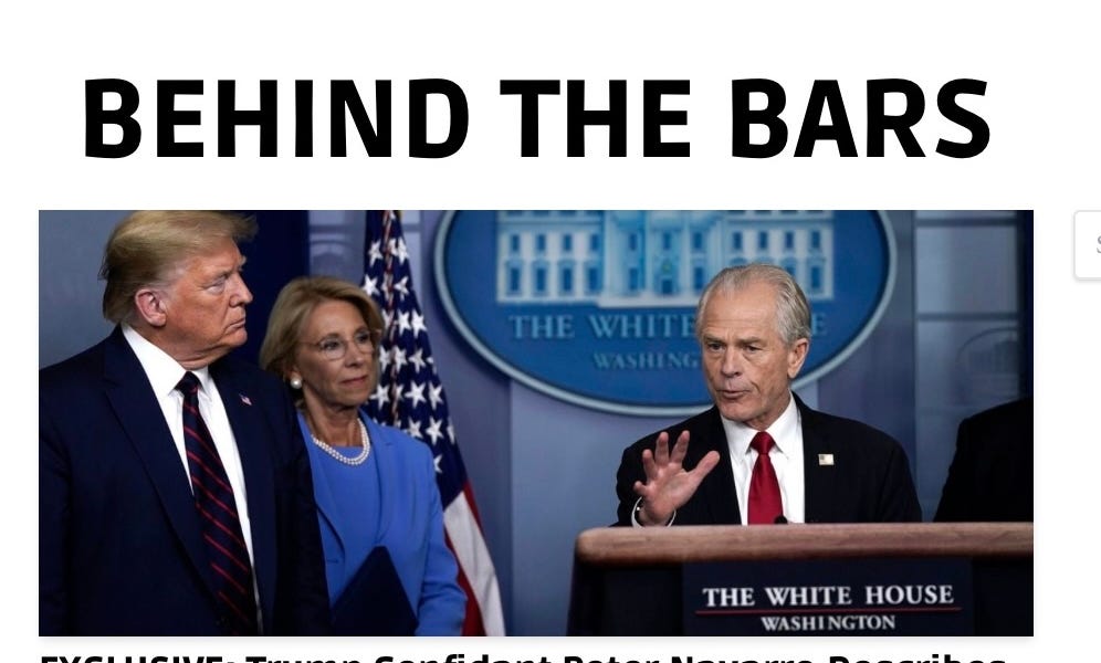 Exclusive Interview with Dr. Peter Navarro - by Adam Molon