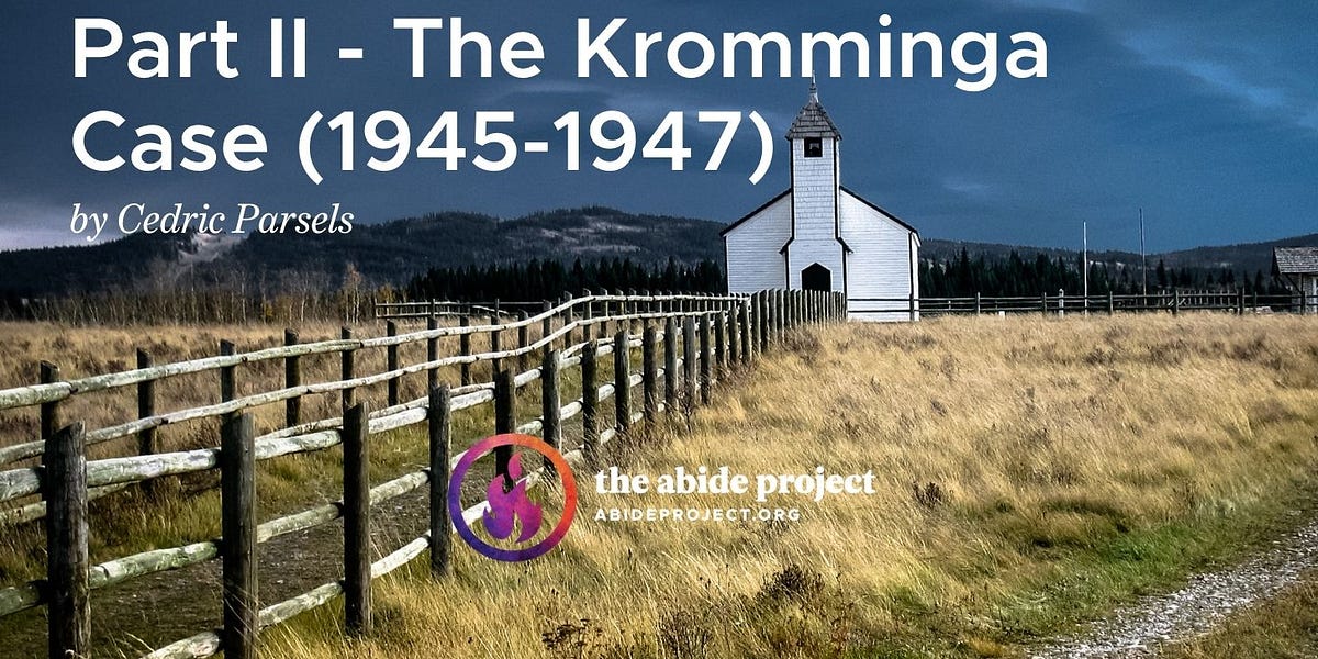 Part II - The Kromminga Case (1945-1947)