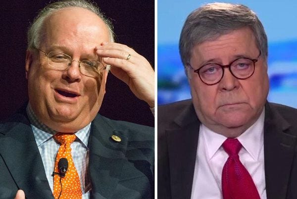 Fear Not, America! Karl Rove, Bill Barr Here To 'Protect' Your Voting ...