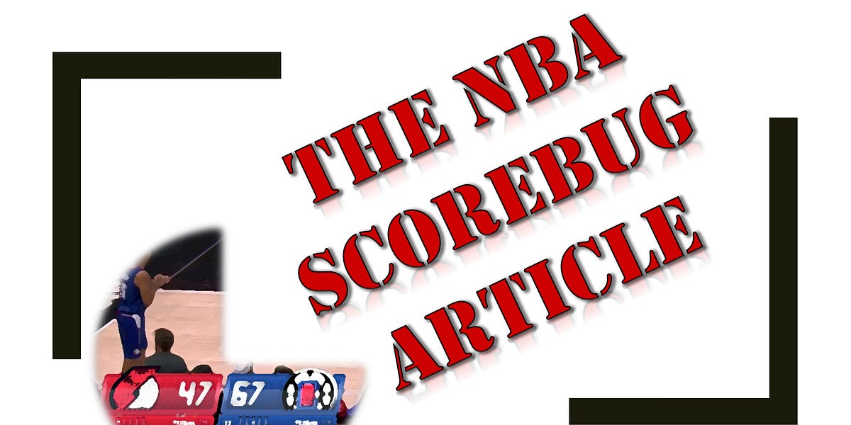 The 2023-24 NBA Broadcast Scorebug Rankings