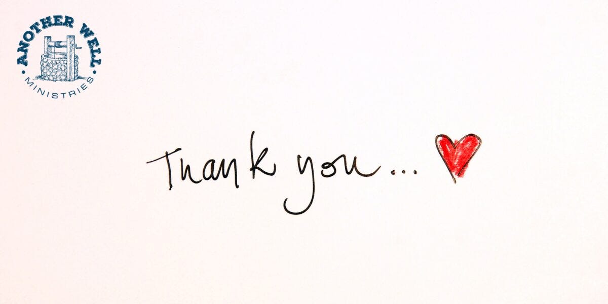 Say thank you - by Jared Dyson - Digging Another Well