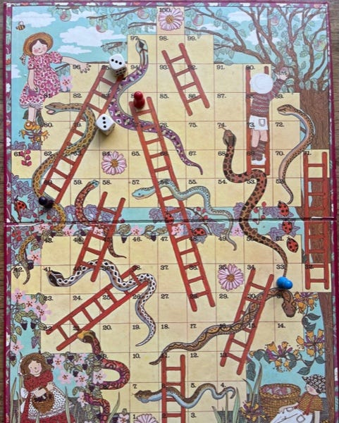 Life is a game of snakes and ladders. - by Thane Prince