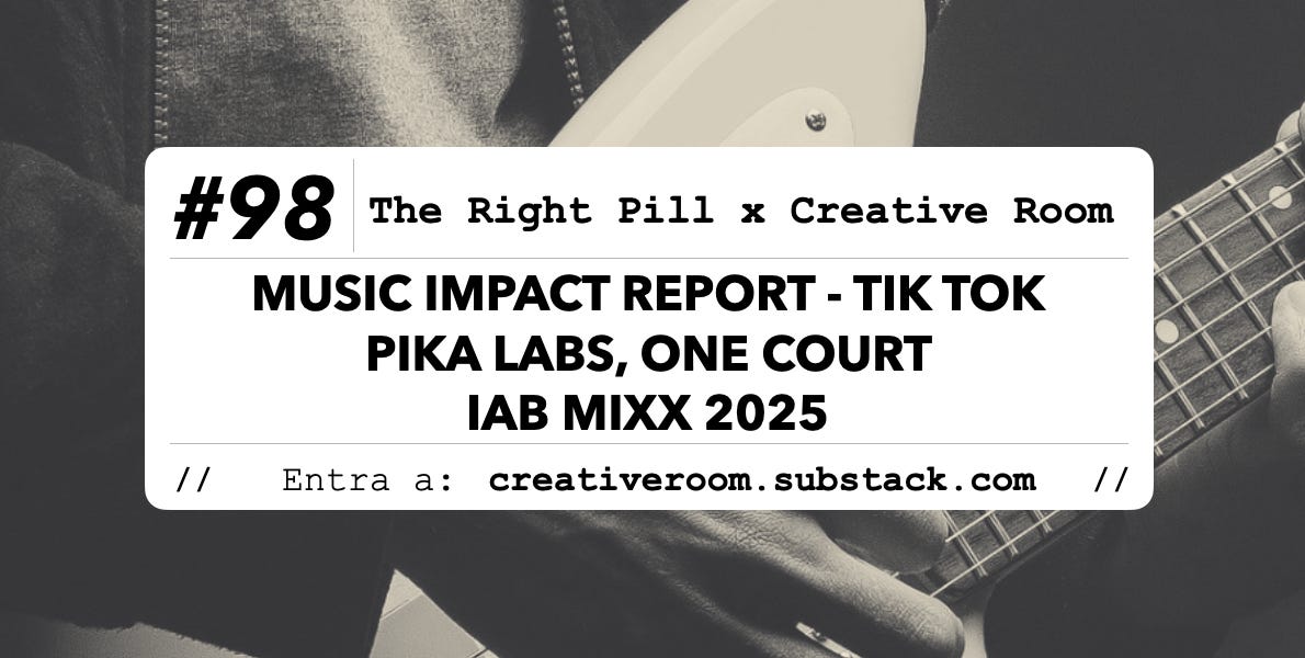 The Right Pill 98: Music Impact Report, OneCourt, IAB Mixx México 2025