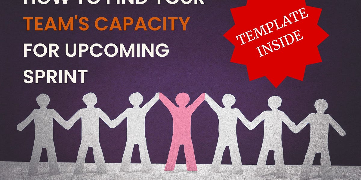 How to Calculate Team Capacity for the Upcoming Sprint + Capacity Template