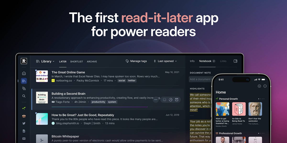 我如何用 Readwise Reader 阅读（上） - by happy xiao - 可乐周报
