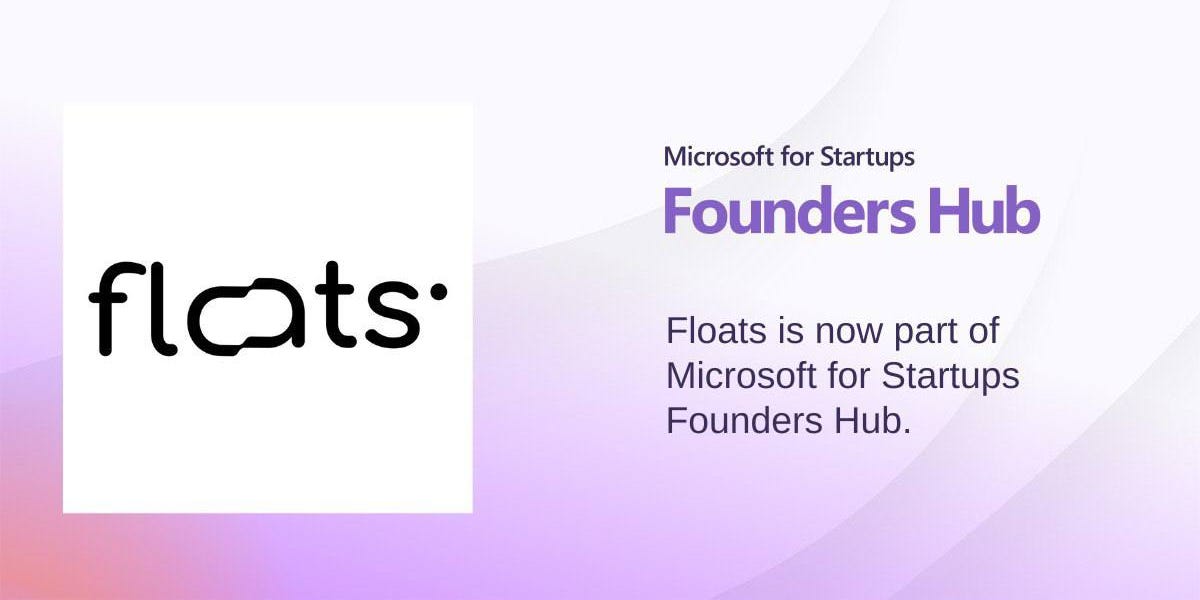 Floats Joins Microsoft for Startups Founders Hub Program