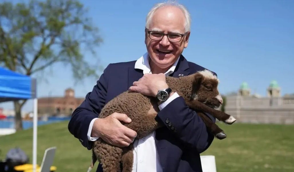 History's Greatest Monster Tim Walz Once More Caught In Web Of ... Yeah ...