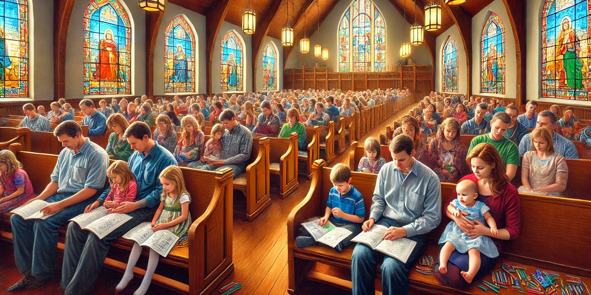 Who are filling up the pews? Highly educated parents.