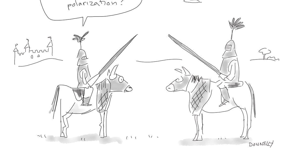 Polarization, Hail and Industrious Dogs - by Liza Donnelly