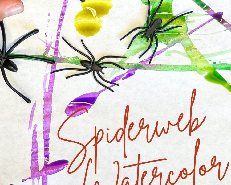 🕸️ DIY Spider Web Art 🎨🕷️ - by Akane Everitt