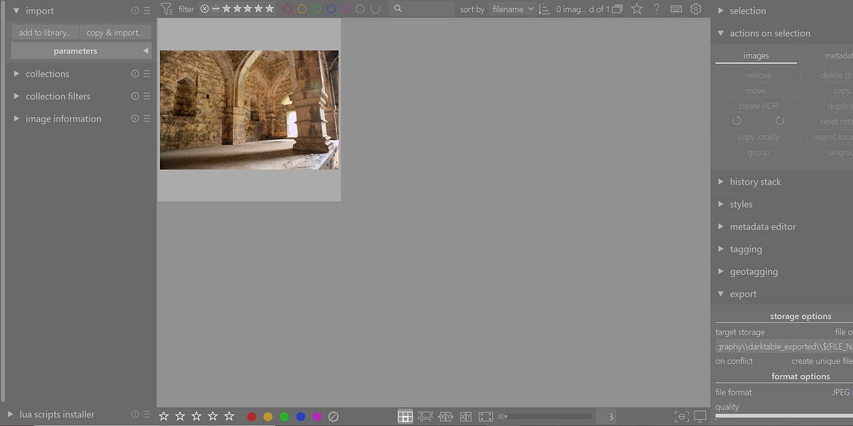 Darktable: Introduction to Lighttable