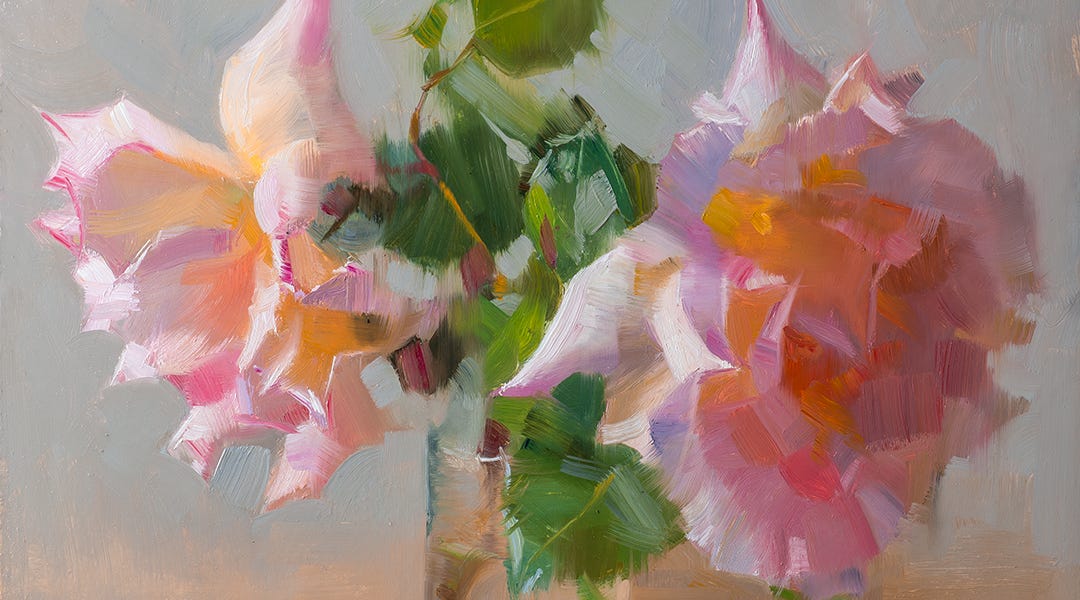 The Alla Prima Rose: From Naturalism to Abstraction