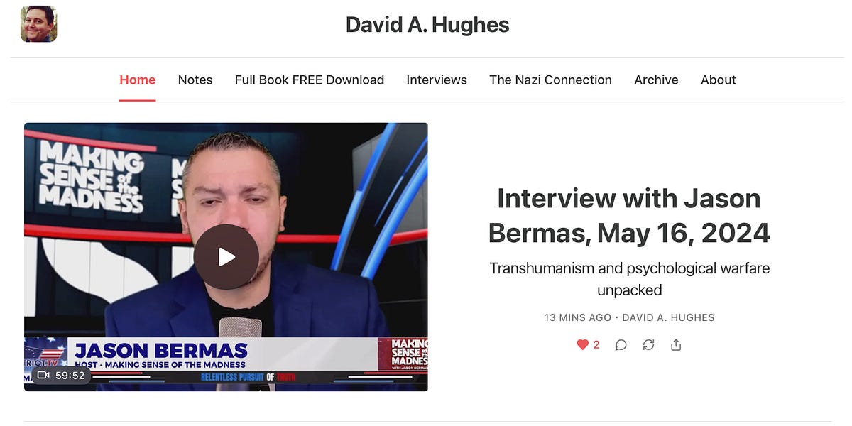 David A. Hughes Substack is Now Up and Running, and You Are Invited to Create a Paid Subscription