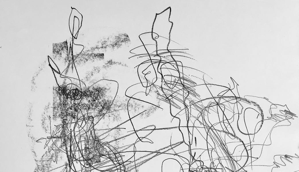 Simultaneous Drawing - by Elizabeth Hammond