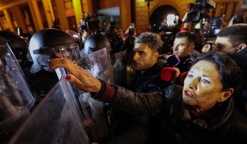 Taking to the Streets with Georgia’s Pro-Western Protesters