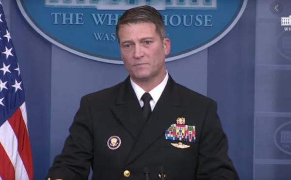 Inspector General Confirms Congressman Doctor Ronny Jackson Is Angry ...