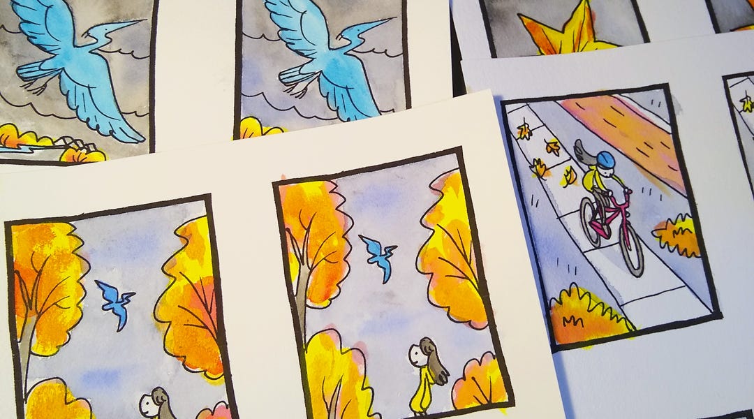 Nothing Ever Happens on a Gray Day - by Grant Snider