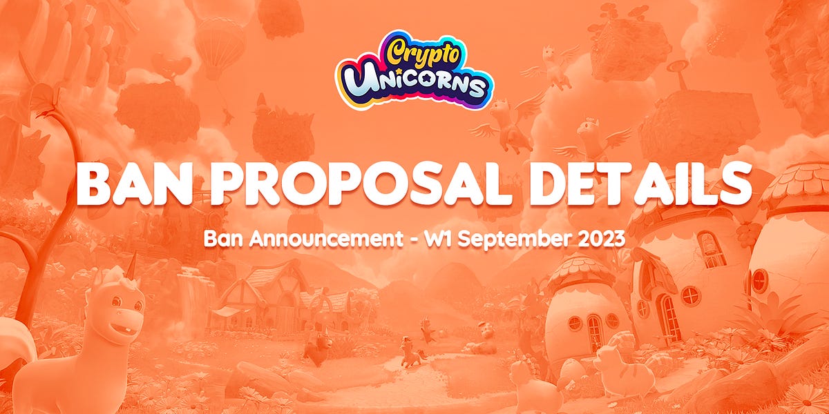 Flagged Accounts - W1 September 2023 - Crypto Unicorns Blog