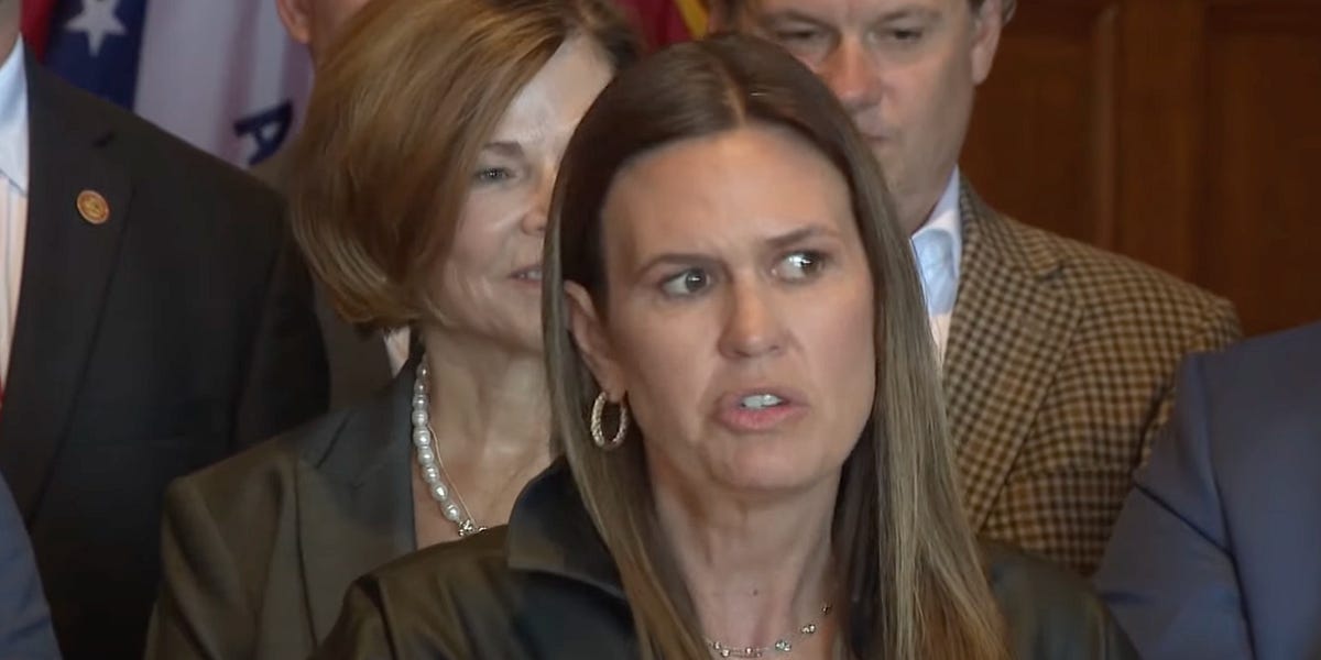 Sarah Huckabee Sanders Decides To Keep Obviously Innocent Man In Prison ...