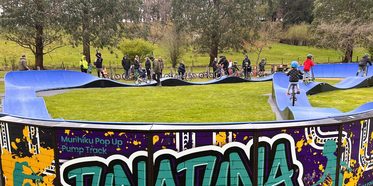 Portable pump track heading to Russell Square