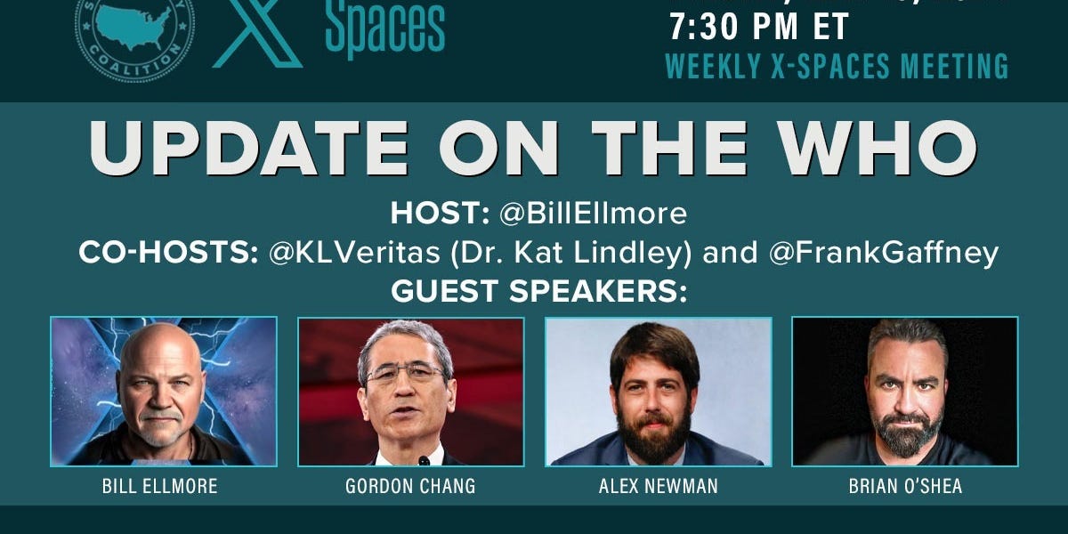 Freedom Friday on XSpace: with Host Bill Ellmore and Guests Gordon ...