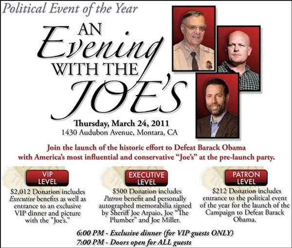 'An Evening With the Joe's': History's Greatest GOP Meeting of Minds