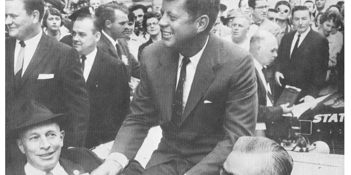 JFK campaigns for the presidency in Albany, NY